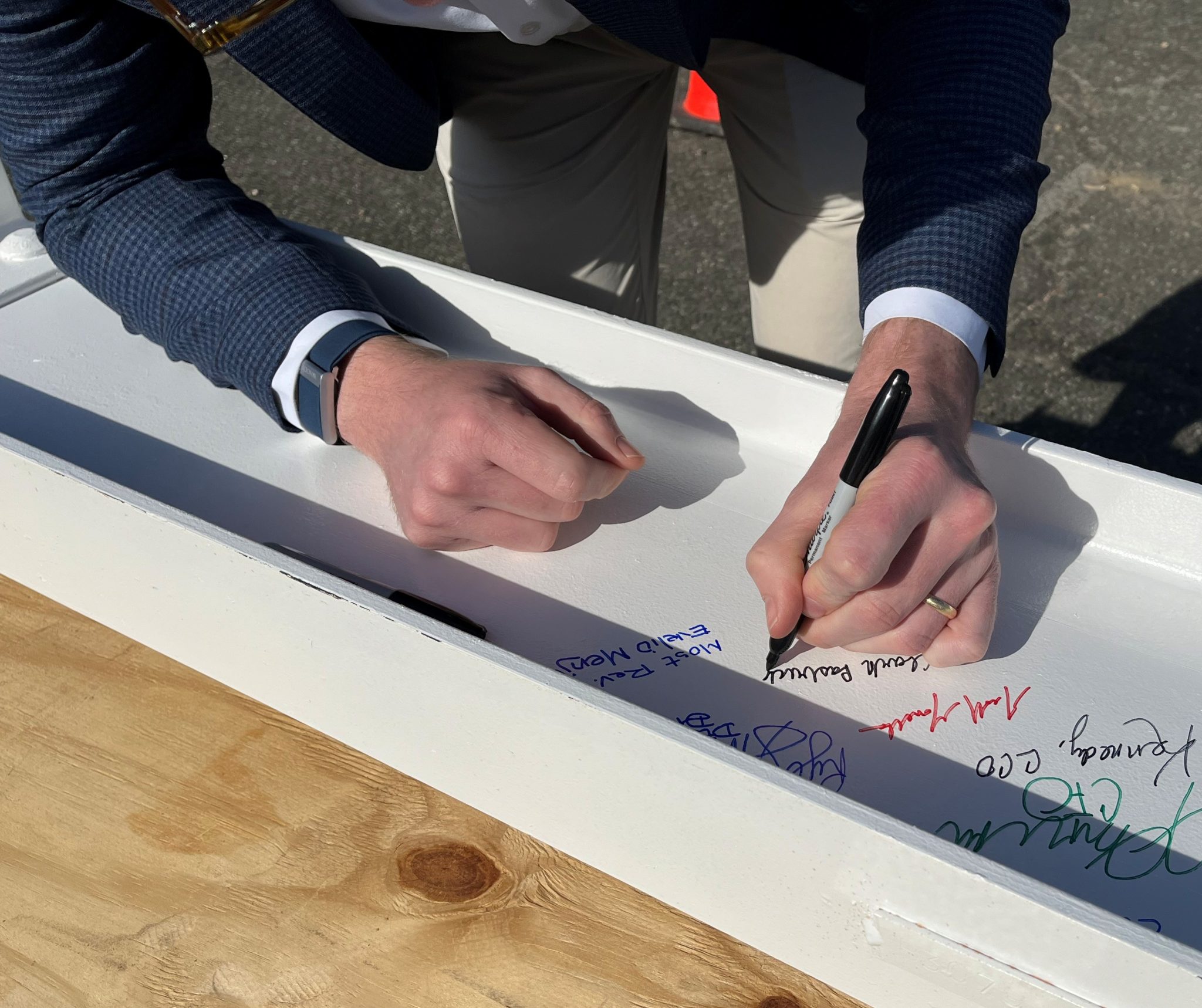 Conway Education Center Beam Signing Ceremony - Catholic Charities DC